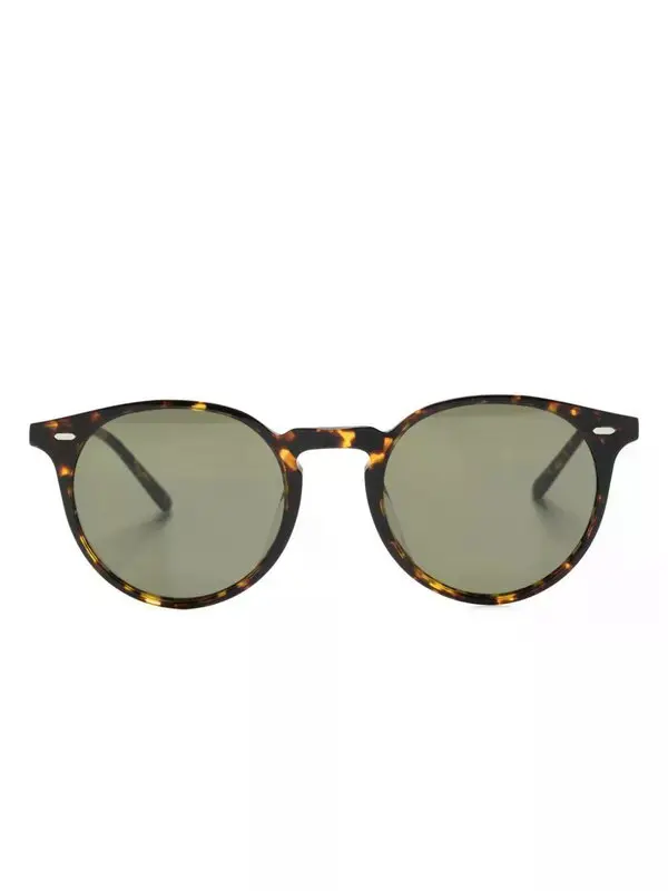 Oliver Spencer N.02 Round-frame Sunglasses - Brown