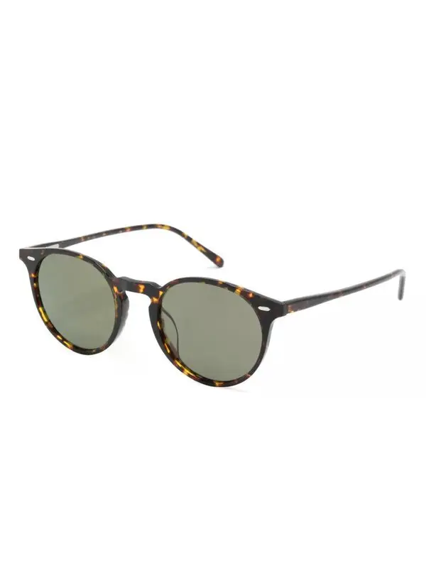 Oliver Spencer N.02 Round-frame Sunglasses - Brown