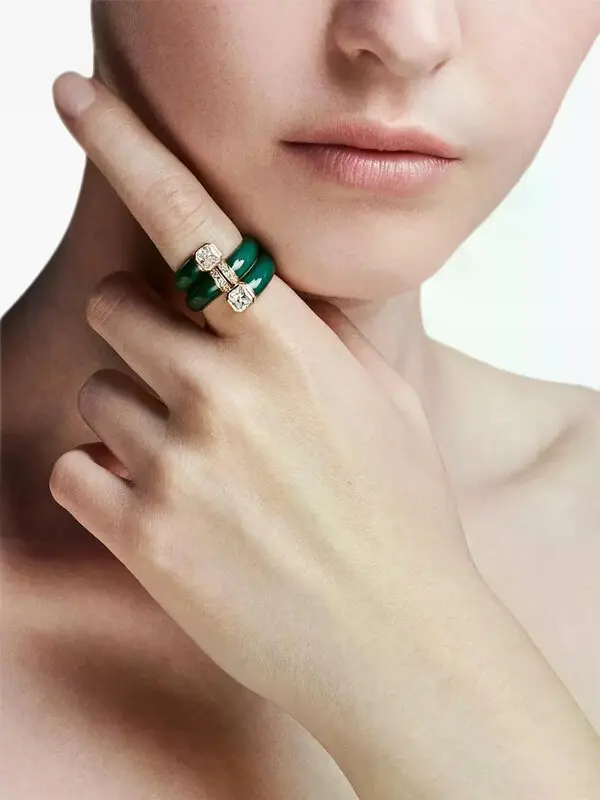 LOEV 18kt Recycled Yellow Gold Toi Et Moi Diamond Ring