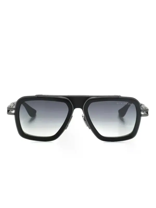 Dita Lxn-evo Pilot-frame Sunglasses - Black
