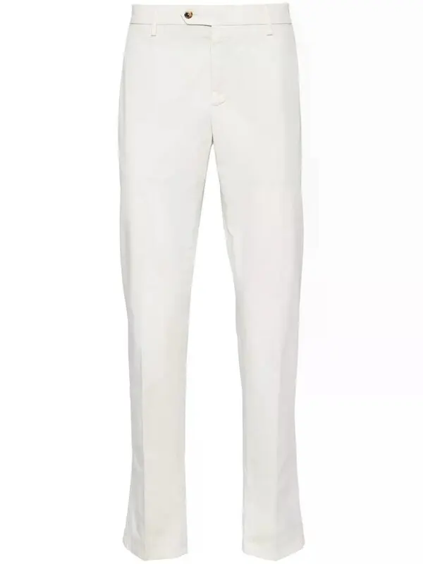 LARDINI Mid-rise Tapered Chinos - Neutrals