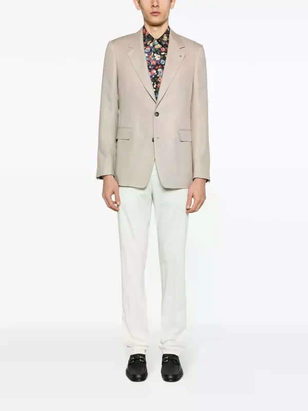 LARDINI Mid-rise Tapered Chinos - Neutrals