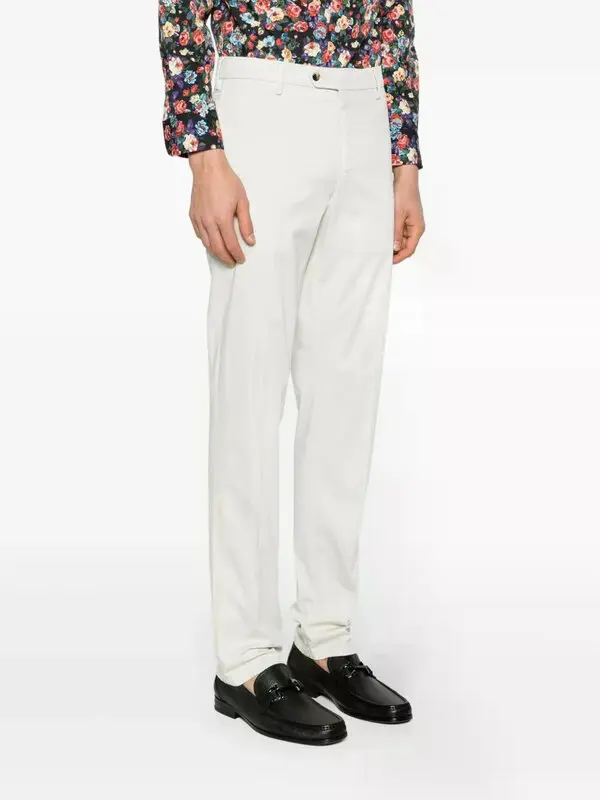 LARDINI Mid-rise Tapered Chinos - Neutrals