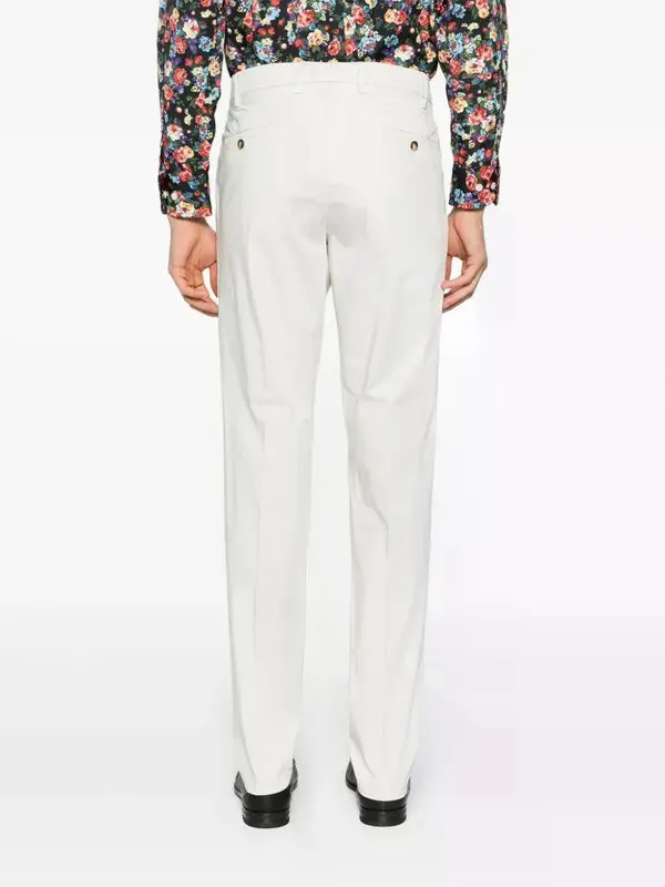 LARDINI Mid-rise Tapered Chinos - Neutrals