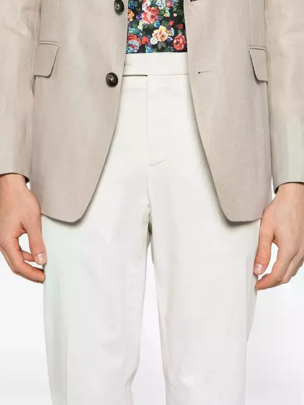 LARDINI Mid-rise Tapered Chinos - Neutrals