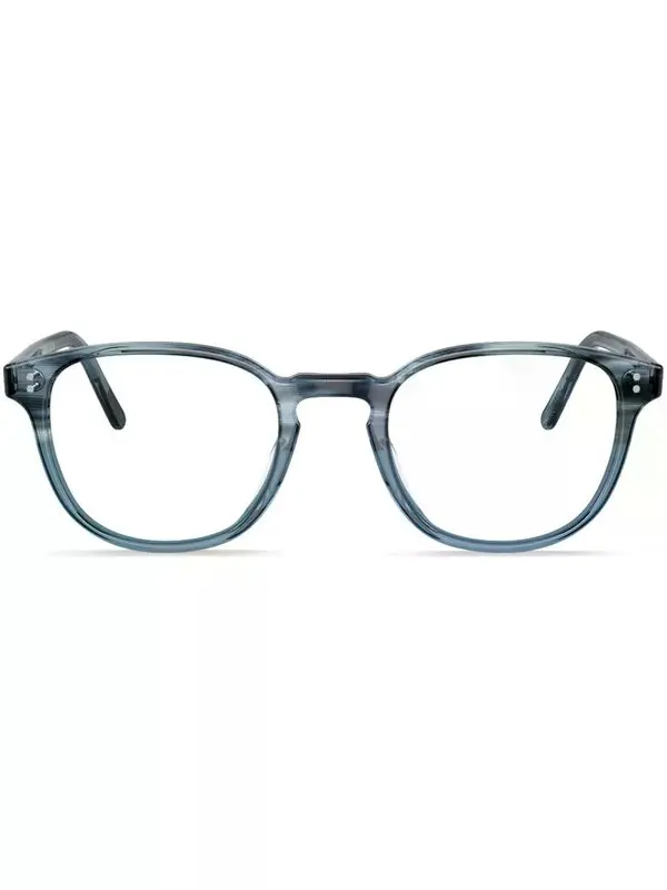 Oliver Spencer Fairmont Round-frame Glasses - Blue