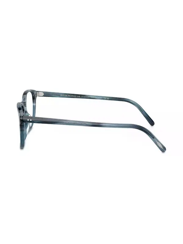 Oliver Spencer Fairmont Round-frame Glasses - Blue