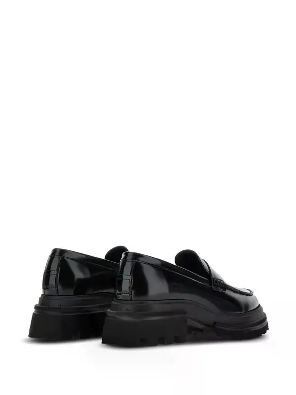 Hogan Polished Leather Penny Loafers