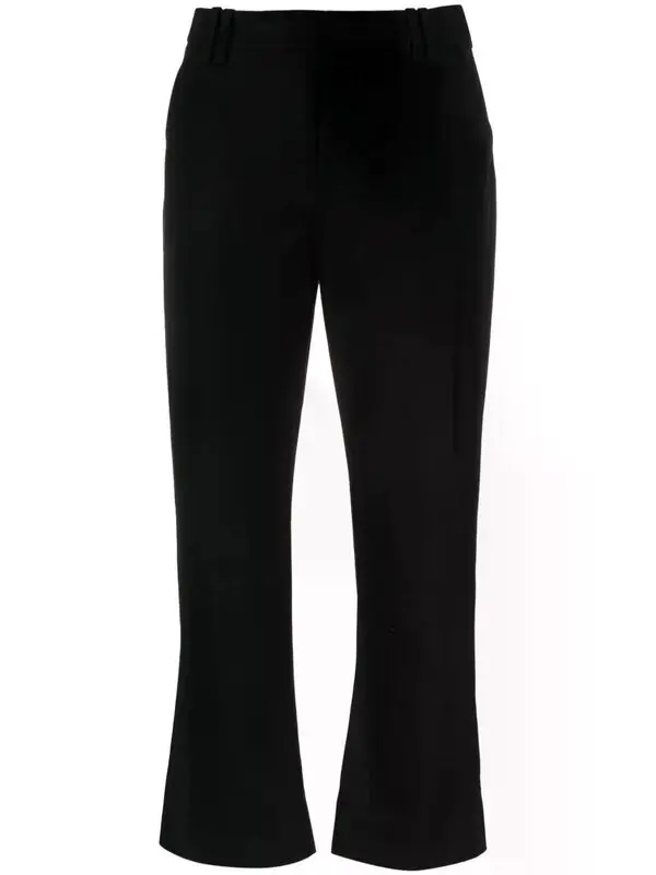 Balmain Virgin-wool Cropped Trousers
