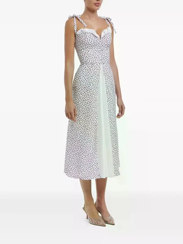 POST MERIDIEM Flowy Slit Midi Dress