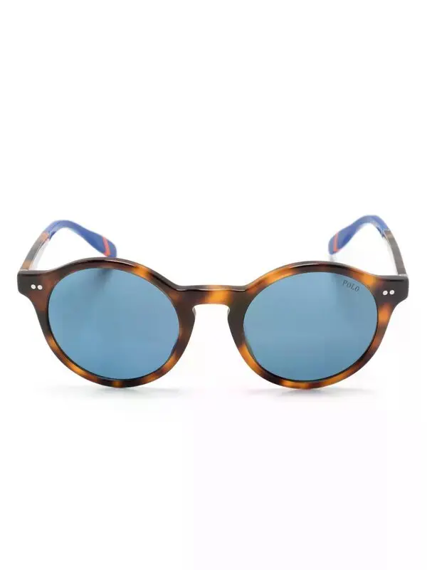POLO RALPH LAUREN EYEWEAR Tortoiseshell Round-frame Sunglasses - Brown