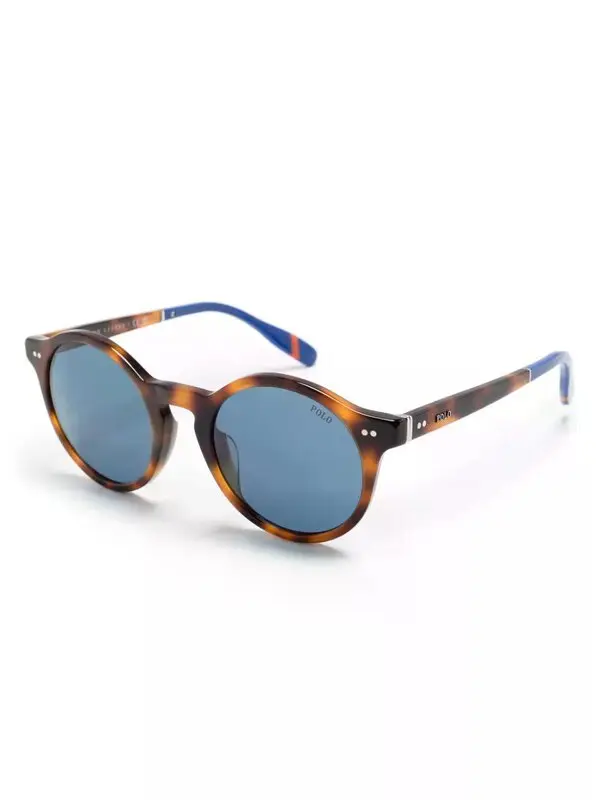 POLO RALPH LAUREN EYEWEAR Tortoiseshell Round-frame Sunglasses