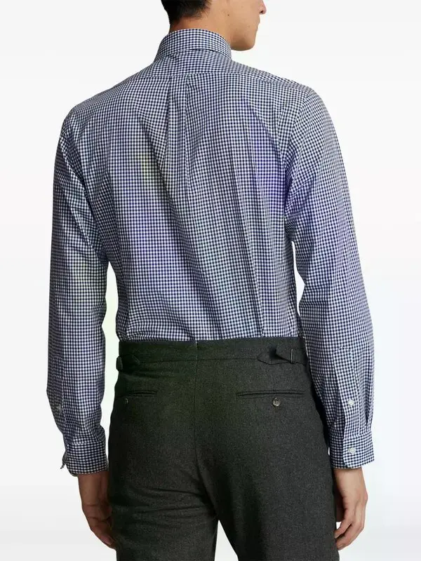 Polo Ralph Lauren Mini Check.pattern Cotton Shirt