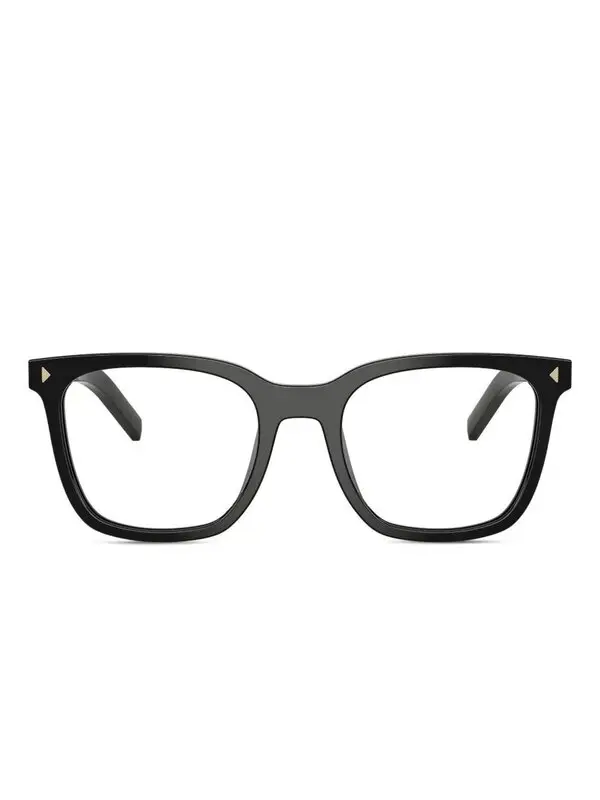 Prada Logo-print Glasses - Black