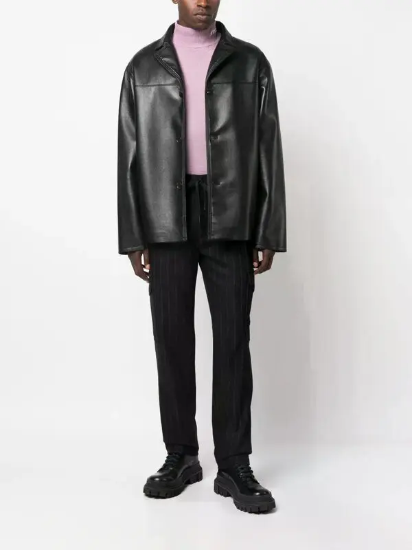 Versace Drawstring-waist Striped Trousers