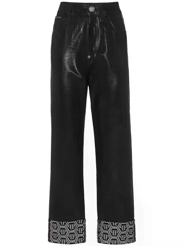 Philipp Plein Monogram-pattern Trousers