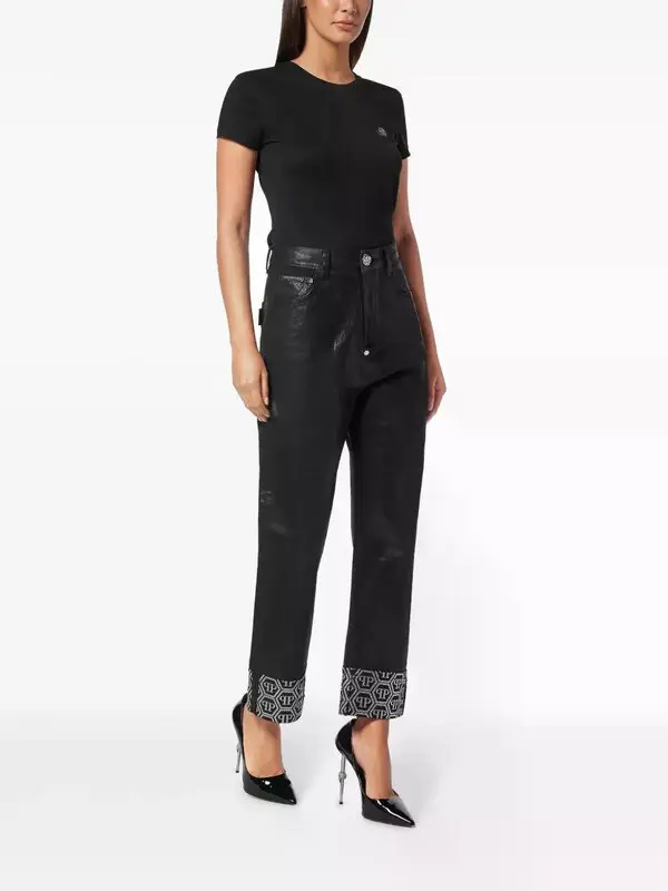 Philipp Plein Monogram-pattern Trousers