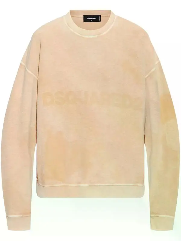 Dsquared2 Logo-print Crewneck Sweatshirt - Neutrals
