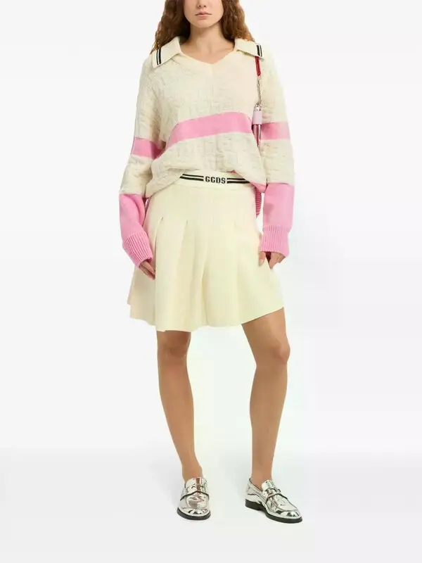 Gcds Knitted Pleated Skirt