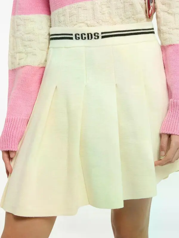 Gcds Knitted Pleated Skirt