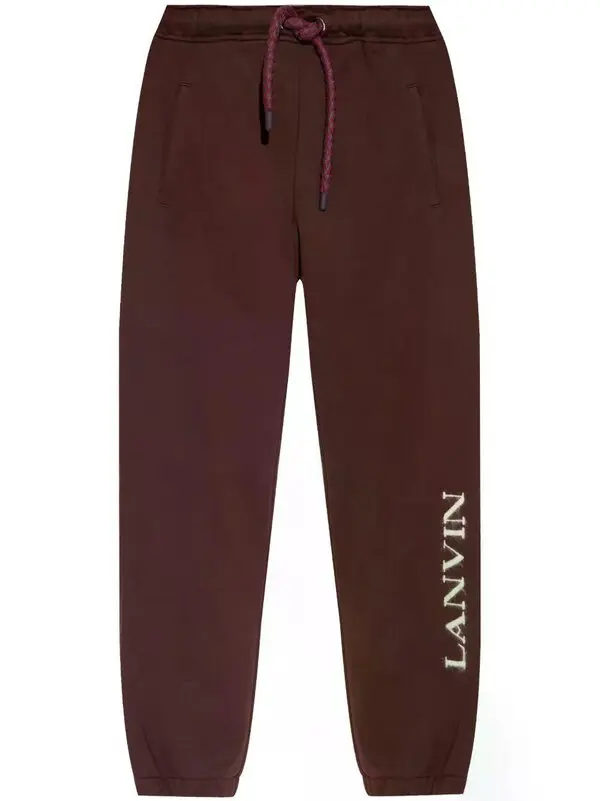 LANVIN Logo-embroidered Track Pants