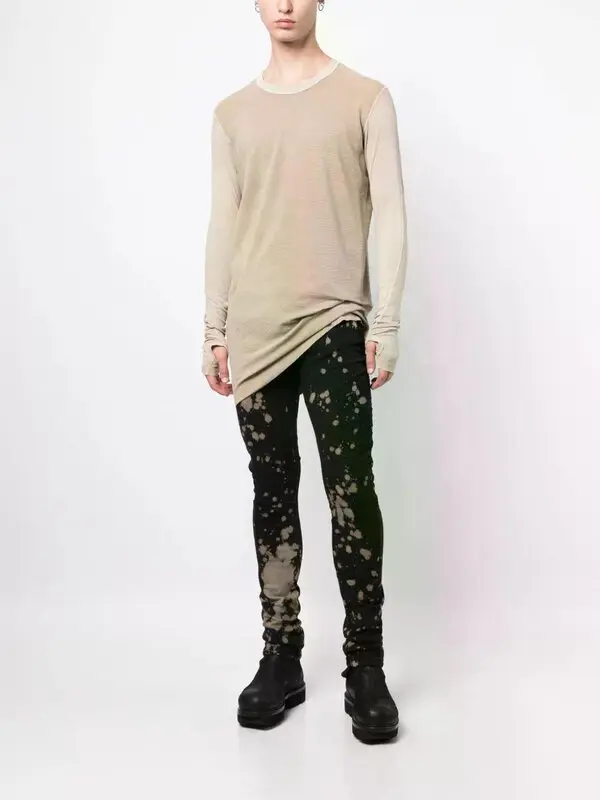 Boris Bidjan Saberi Bleached-effect Slim-cut Jeans