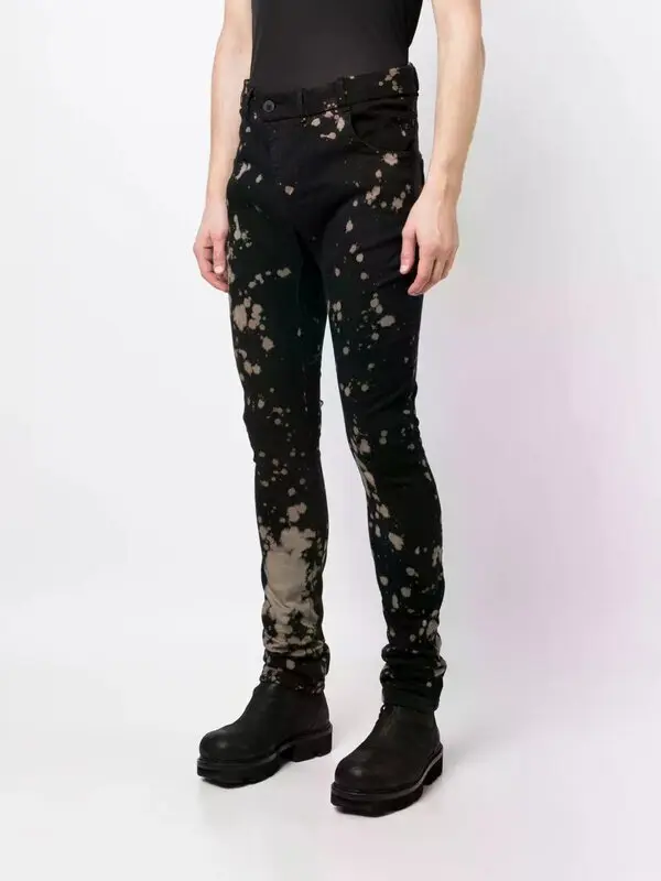 Boris Bidjan Saberi Bleached-effect Slim-cut Jeans