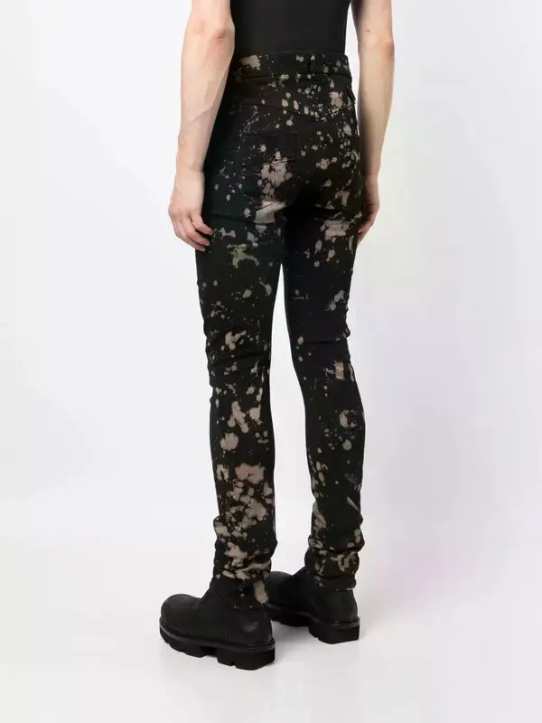 Boris Bidjan Saberi Bleached-effect Slim-cut Jeans