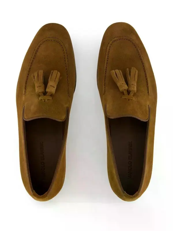 Manolo Blahnik Chester Suede Loafers
