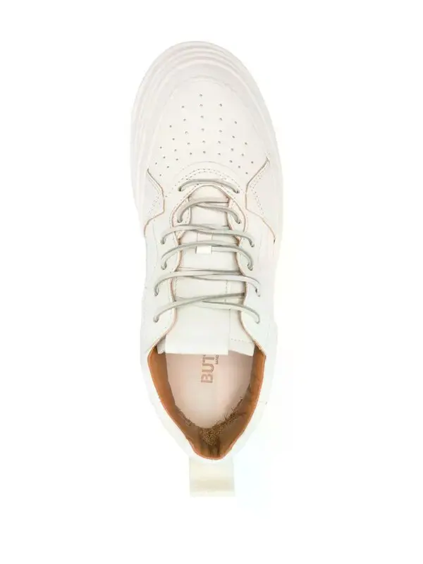 BUTTERO® Calf Leather Panelled Sneakers