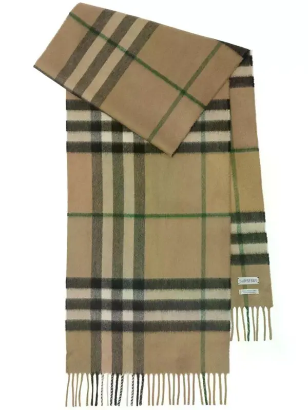 Burberry Check Cashmere Scarf - Neutrals