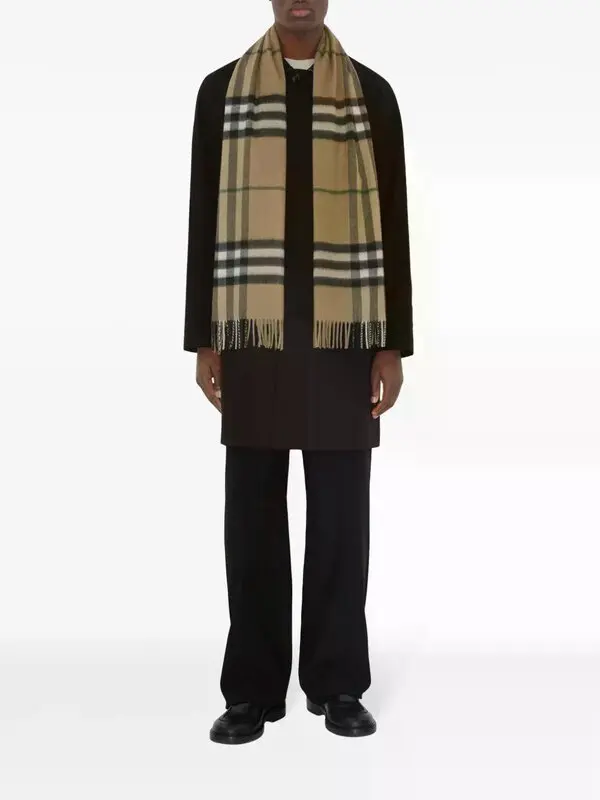 Burberry Check Cashmere Scarf - Neutrals