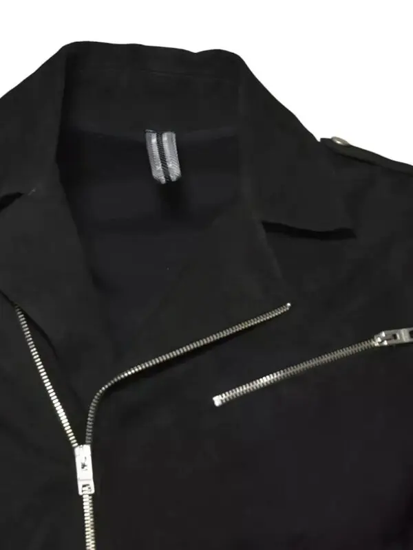 DFOUR Asymmetric-zip Biker Jacket