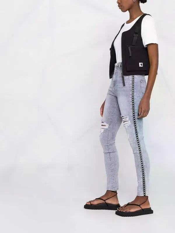 Philipp Plein Crystal-embellished Jeggings
