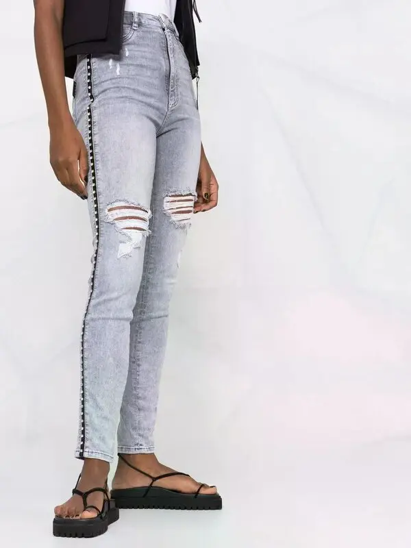 Philipp Plein Crystal-embellished Jeggings
