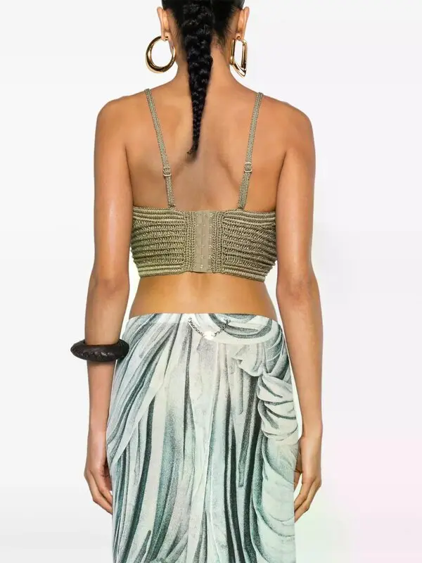 Cult Gaia Viviana Crochet Bustier
