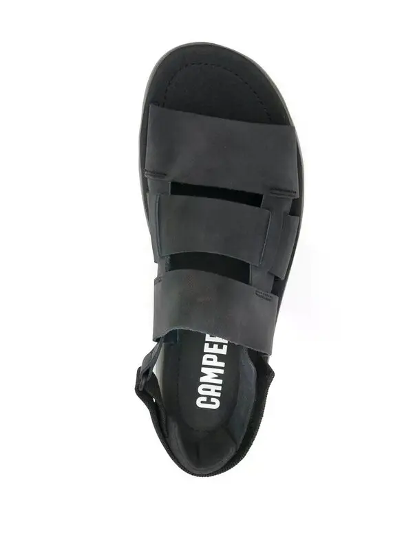 Camper Oruga Strap Detail Sandals - Black