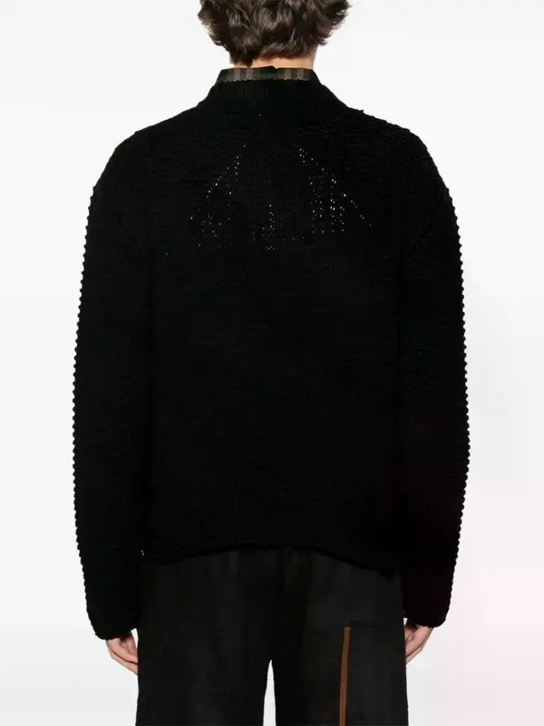 Alexander McQueen Logo-intarsia Sweater - Black