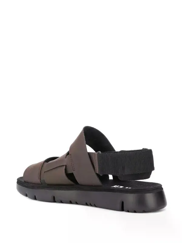 Camper Oruga Leather Sandals - Brown