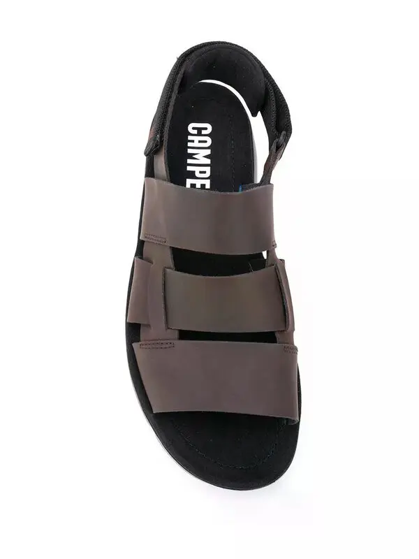 Camper Oruga Leather Sandals - Brown