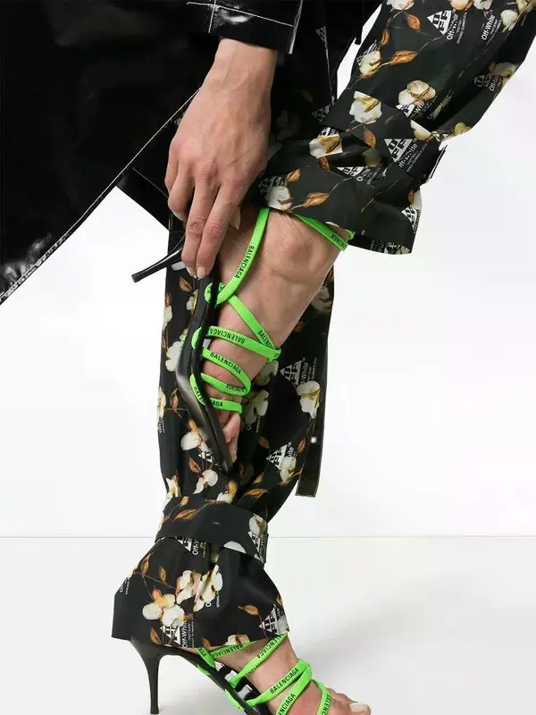 Off-White Floral Print Track Pants
