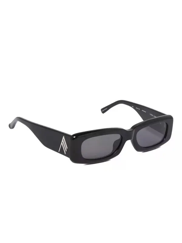 Attico Rectangle-frame Sunglasses - Black