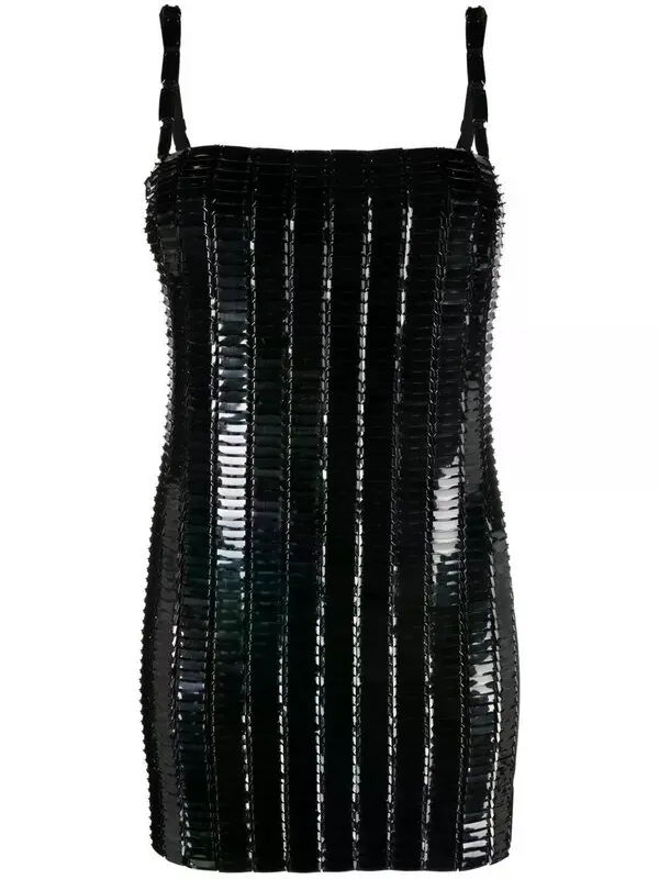 Attico Rue Embellished Mini Dress