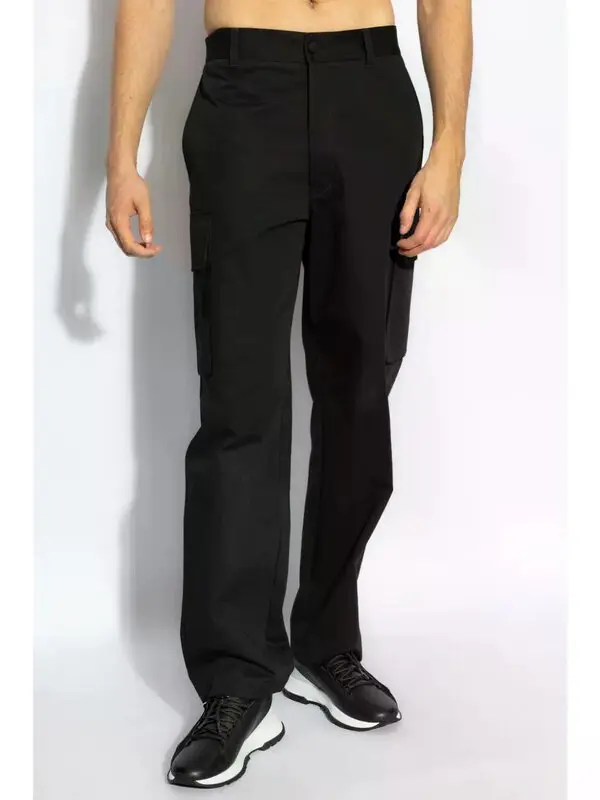Givenchy Cotton Cargo Trousers - Black