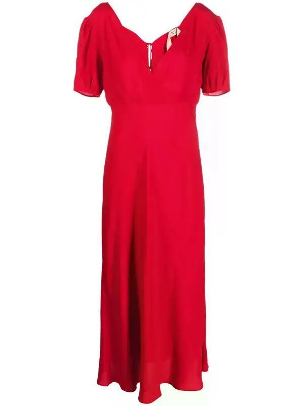 N°21 Tie-fastening Midi Dress