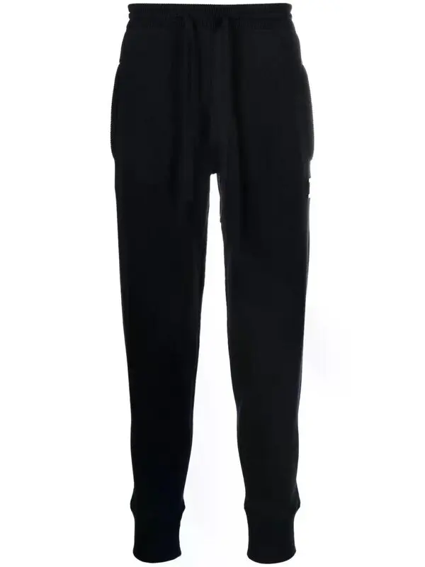 Dolce & Gabbana Logo-plaque Knitted Track Pants - Blue