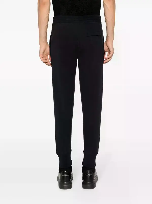 Dolce & Gabbana Logo-plaque Knitted Track Pants - Blue