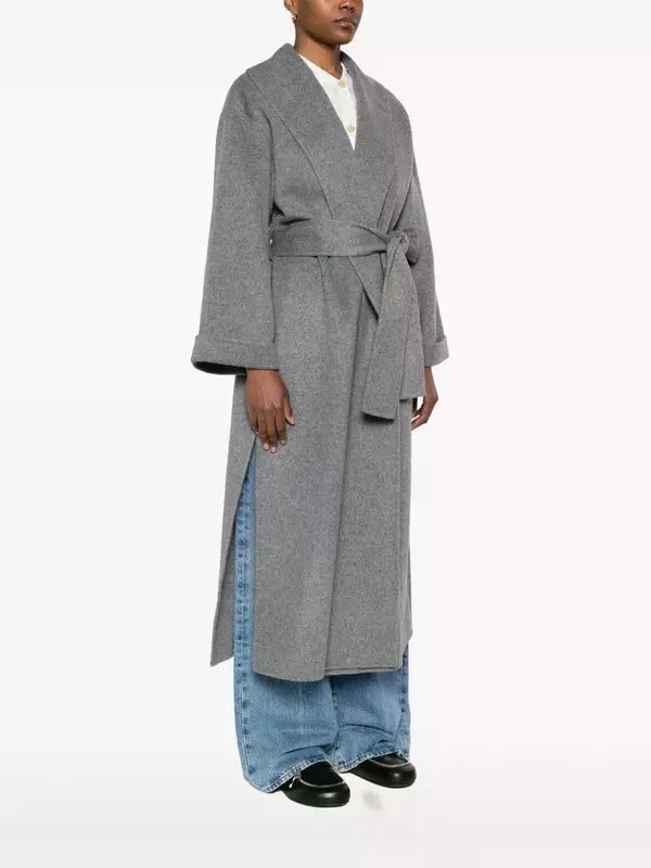 BY MALENE BIRGER Wool Coat With Tie Waist