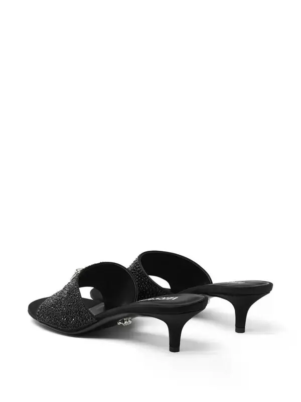 Versace Embellished Medusa Head Mules