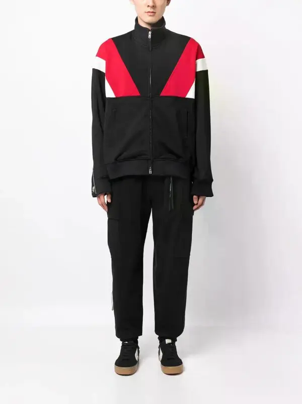 MASTERMIND WORLD Embroidered-logo Colour-block Jacket